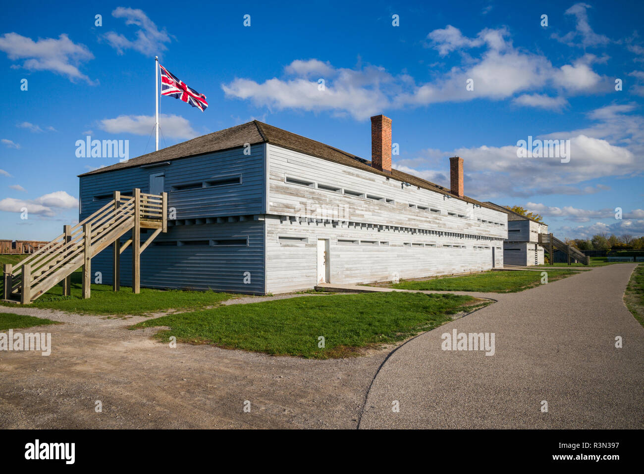 Canada, Ontario, Niagara on the Lake, Fort George (1797) fort interior ...