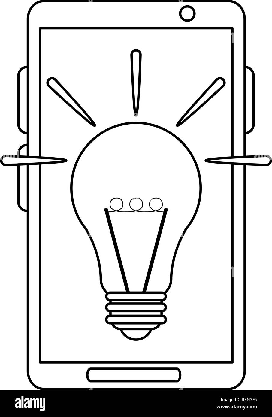 Technology and big idea in black and white Stock Vector Image & Art - Alamy