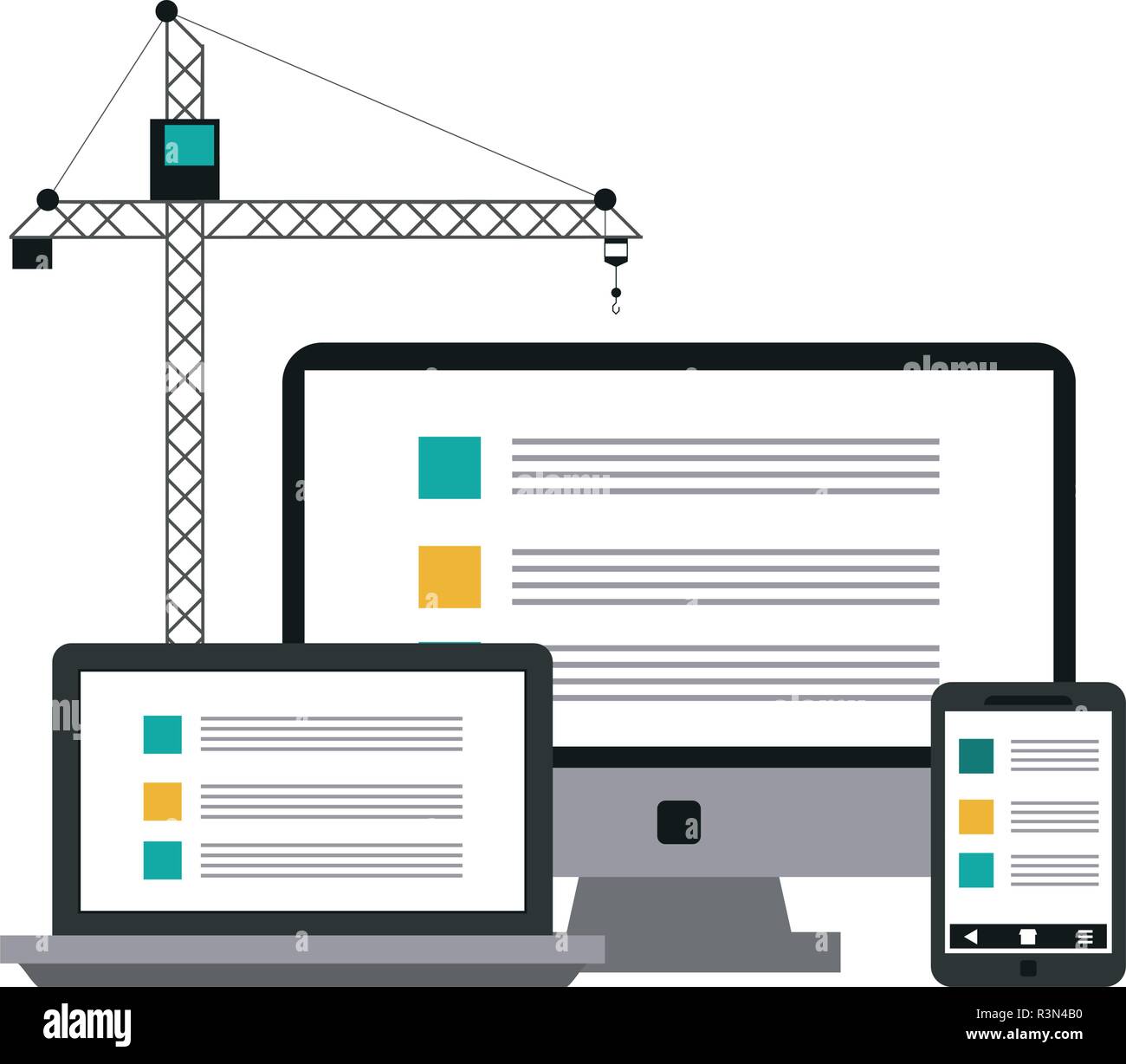 Website under construction Stock Vector Image & Art - Alamy