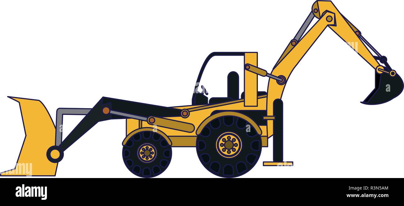Backhoe Stock Vector Images - Alamy