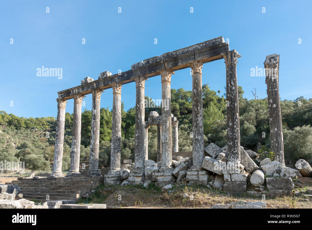 Euromos ruins, located just off the Soke-Milas road.Mugla Turkey Stock ...