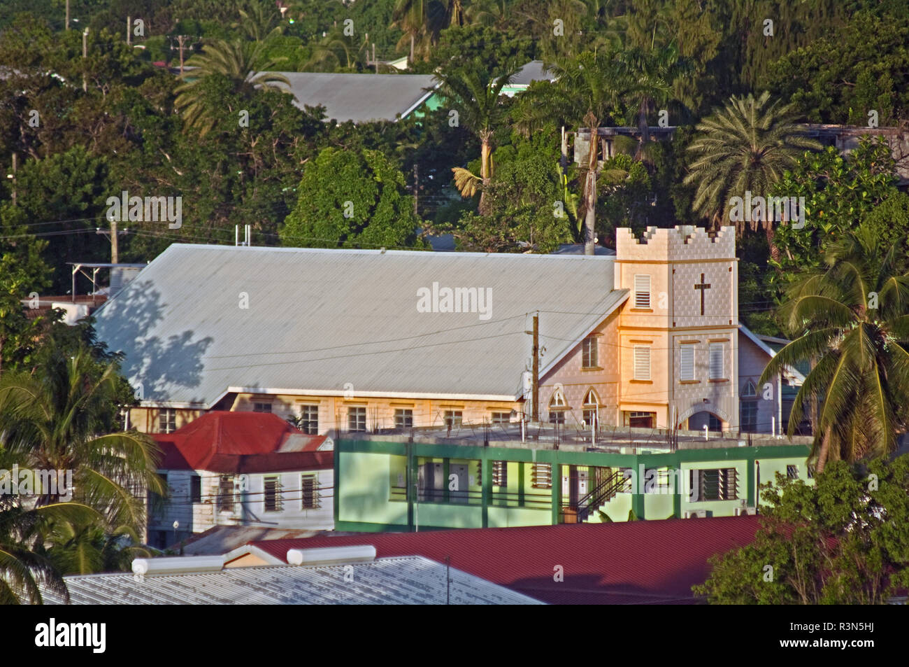 Antigua, St Johns, Caribbean, Church Stock Photo - Alamy