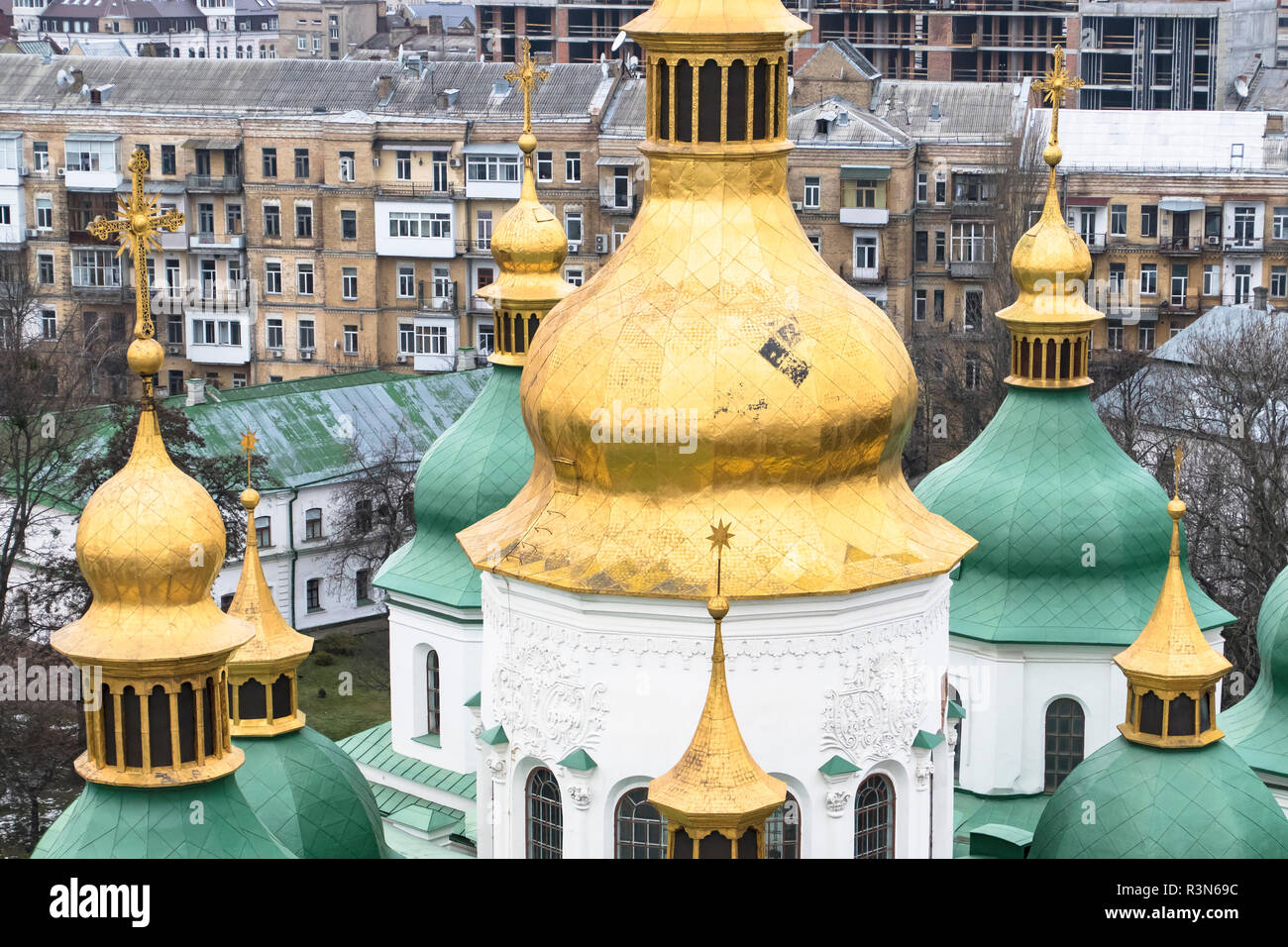 The domes of St. Sophia Cathedral, Kiev, Ukraine Stock Photo - Alamy