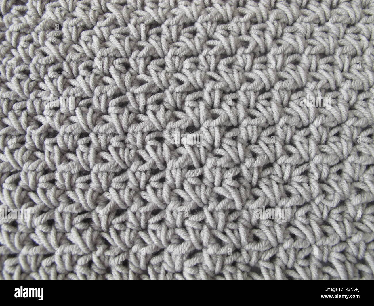 crochet background in gray Stock Photo - Alamy