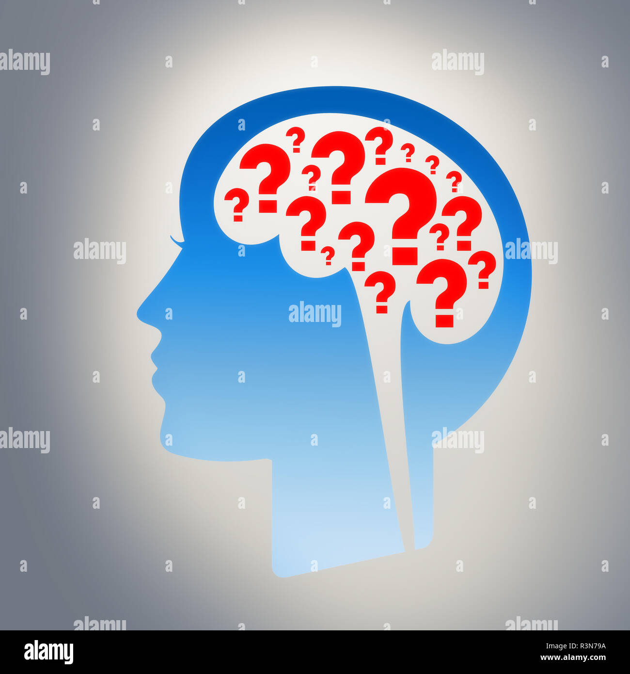many question in your mind Stock Photo - Alamy