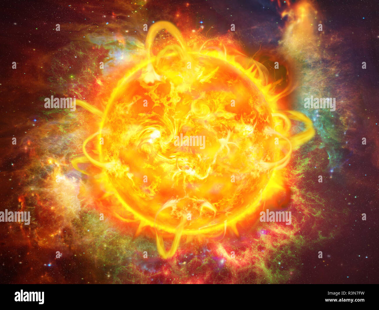 Planet earth space cosmic radiation hi-res stock photography and images ...