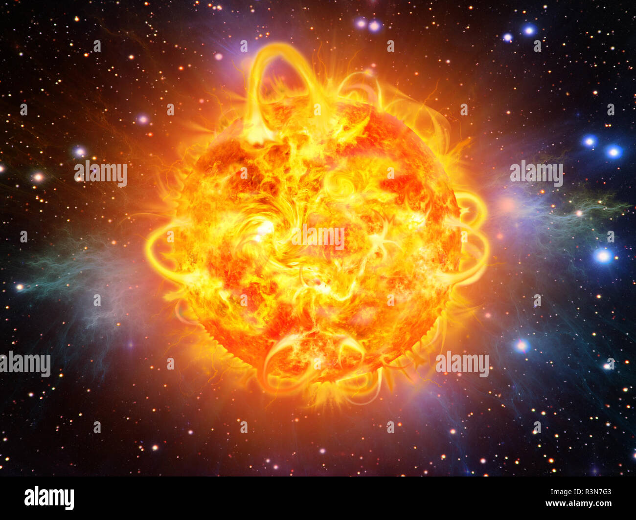 Planet earth space cosmic radiation hi-res stock photography and images ...