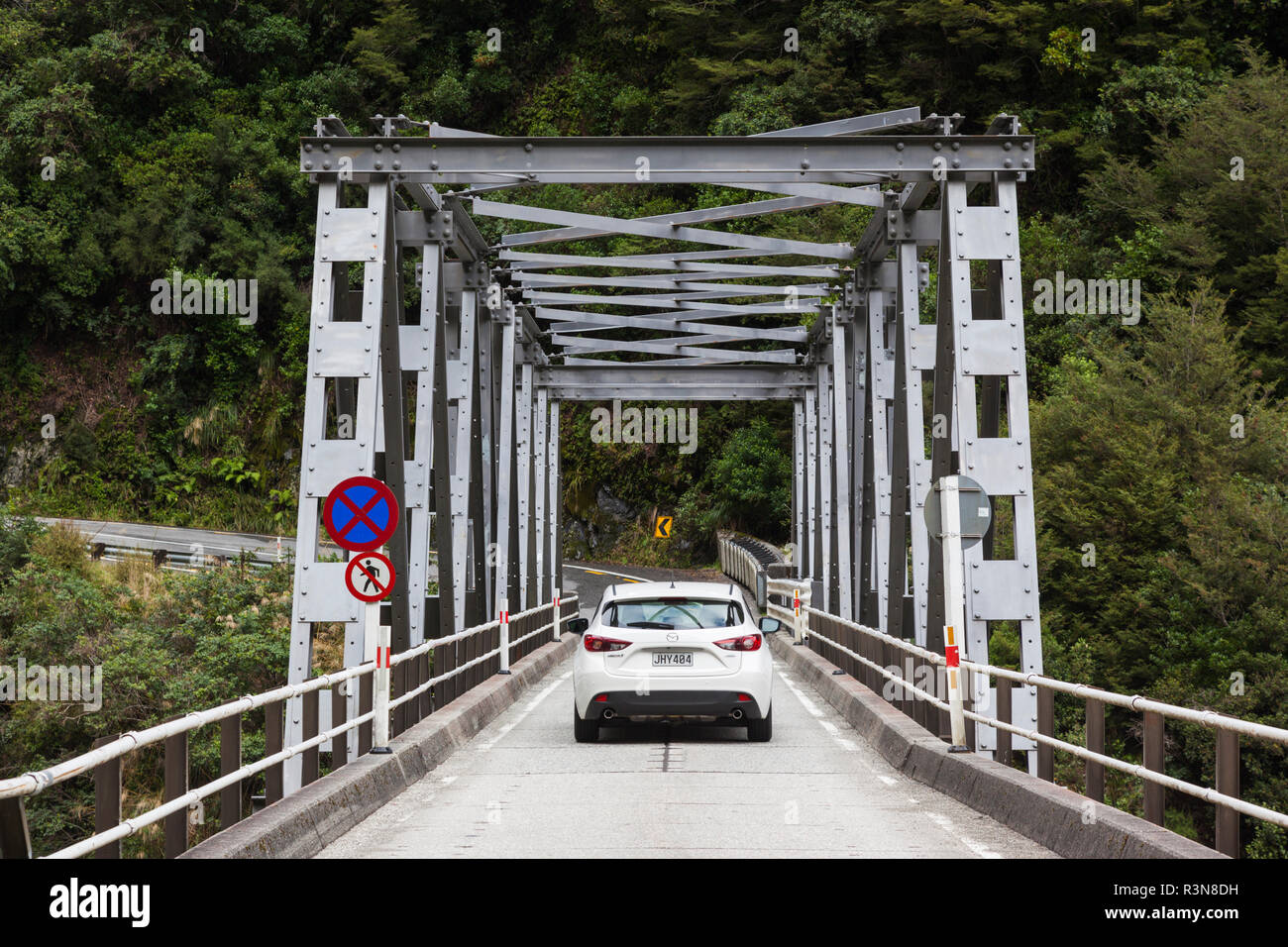 New Zealand, South Island, West Coast, Haast-area, Gates of Haast Gorge ...