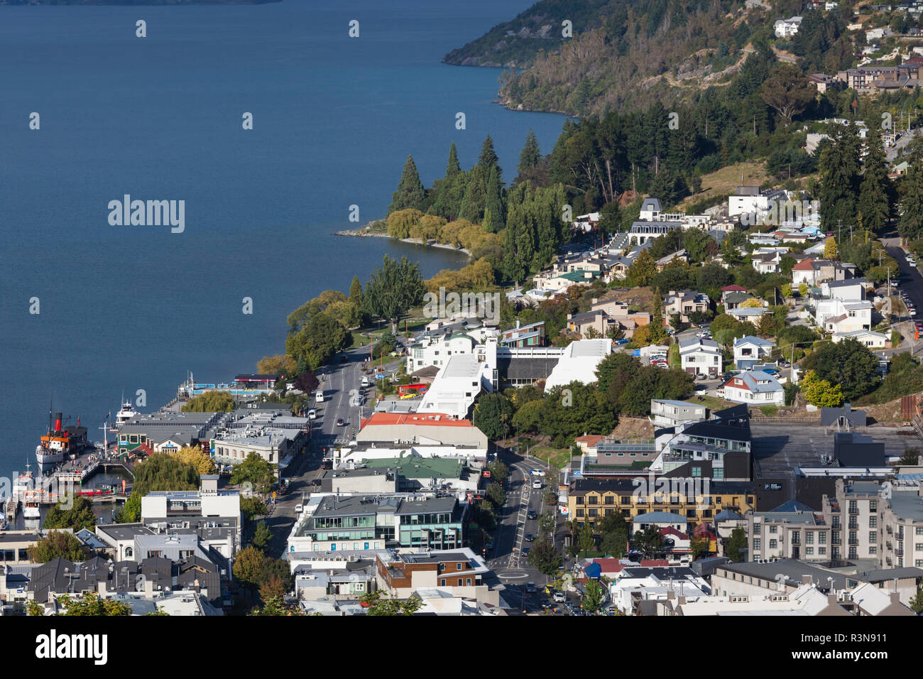 Elevated queenstown view hi-res stock photography and images - Alamy