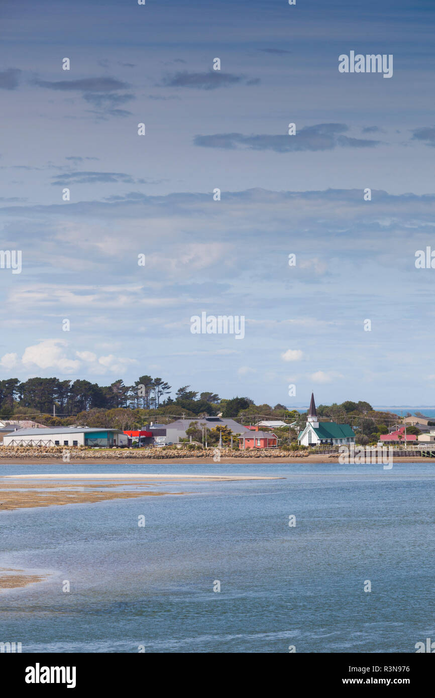 New Zealand, South Island, Southland, Riverton, town view Stock Photo ...