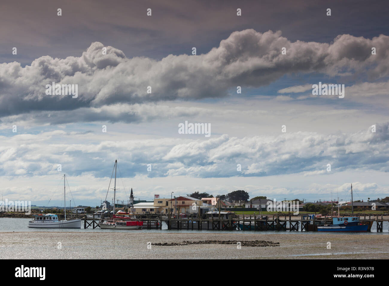 New Zealand, South Island, Southland, Riverton, town view Stock Photo ...