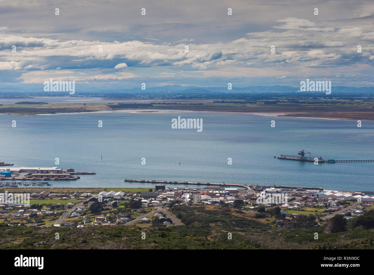 New Zealand, South Island, Southland, Bluff, elevated view from Flagstaff Road Stock Photo - Alamy