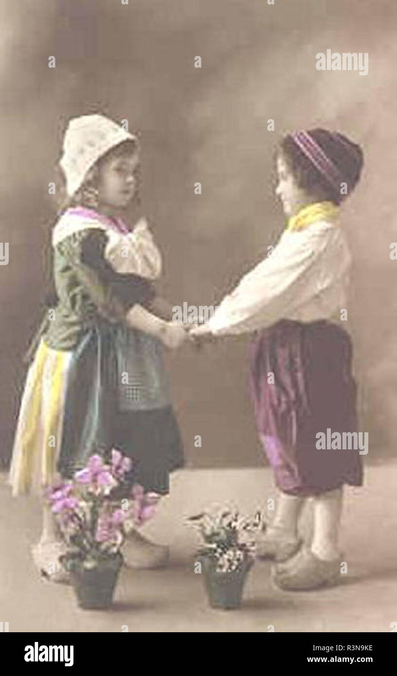 vintage classic Victorian image featuring children Stock Photo - Alamy