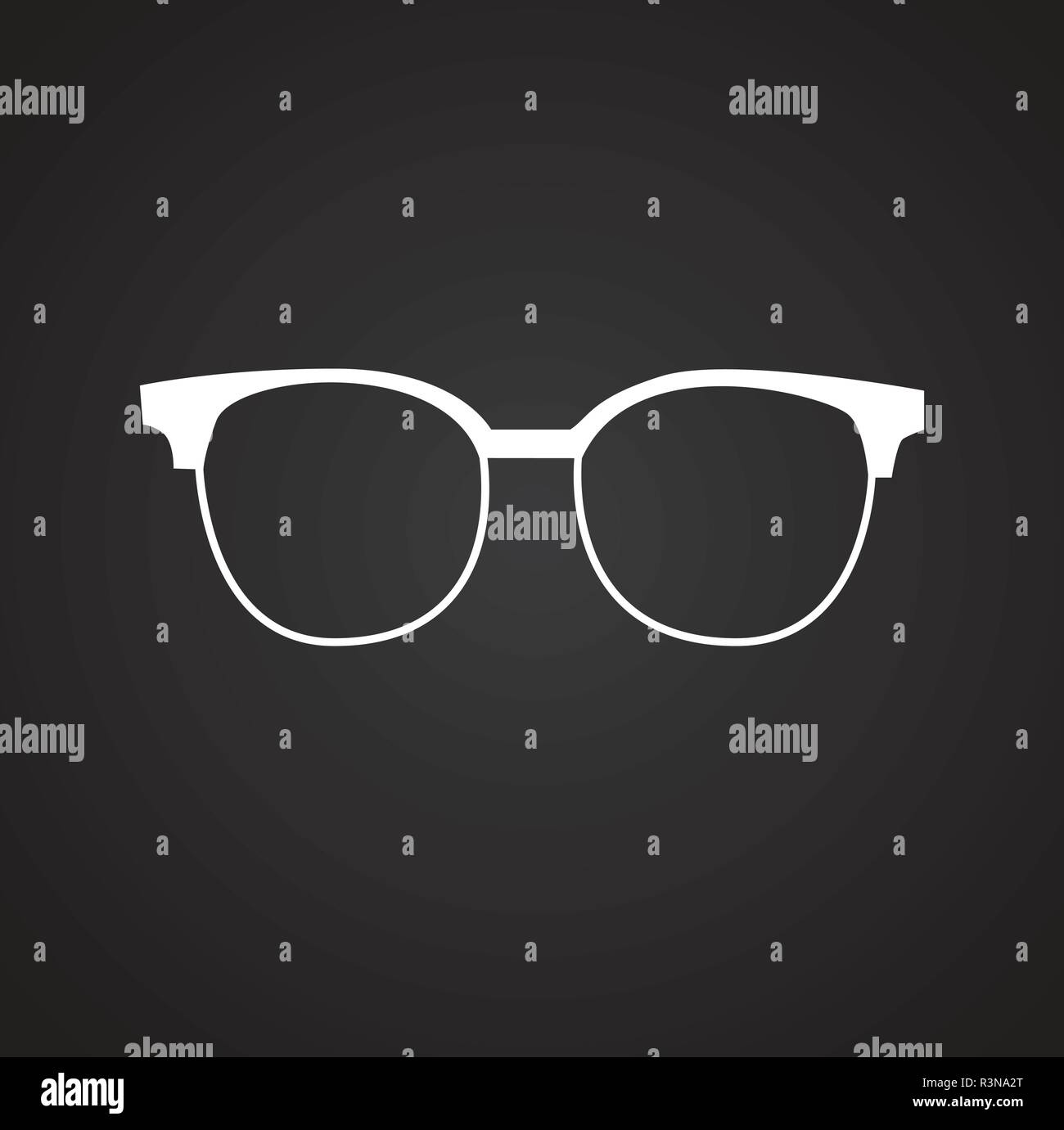 Trendy eye wear glasses on black background Stock Vector Image & Art ...