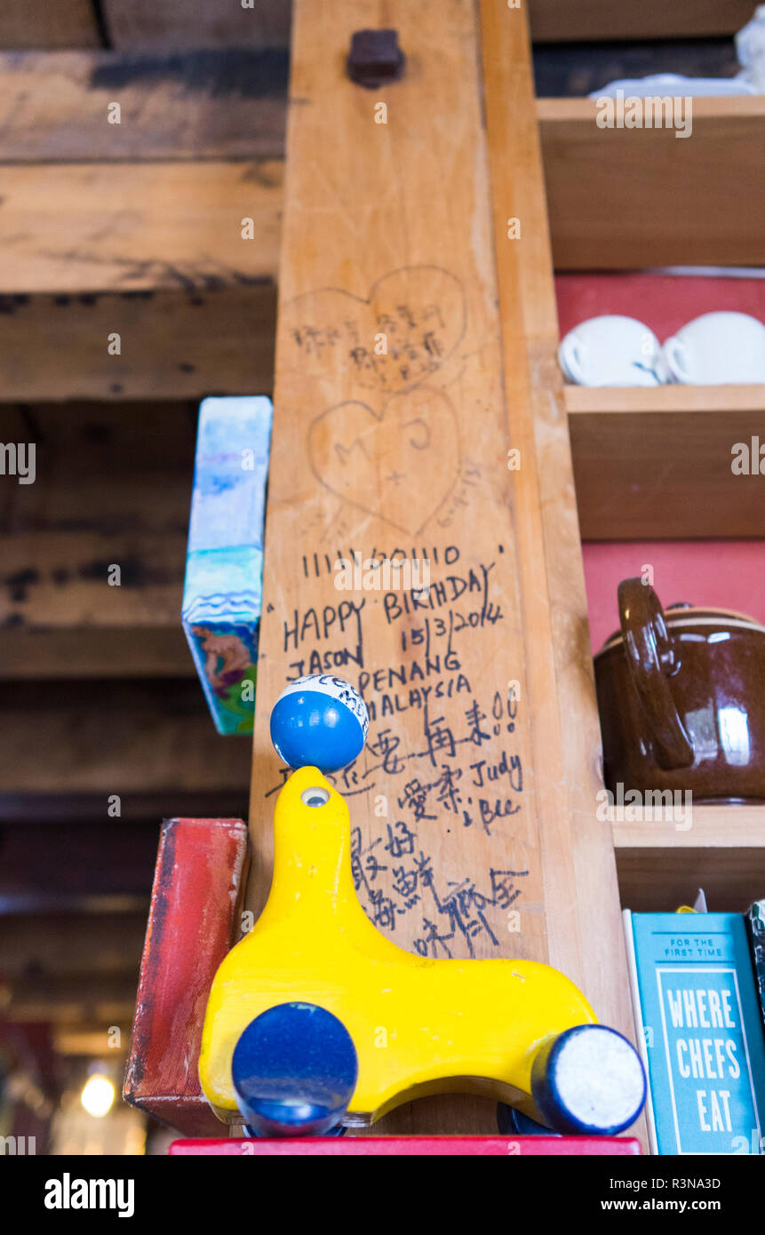 New Zealand, South Island, Otago, Moeraki, Fleur's Place, one of the ...