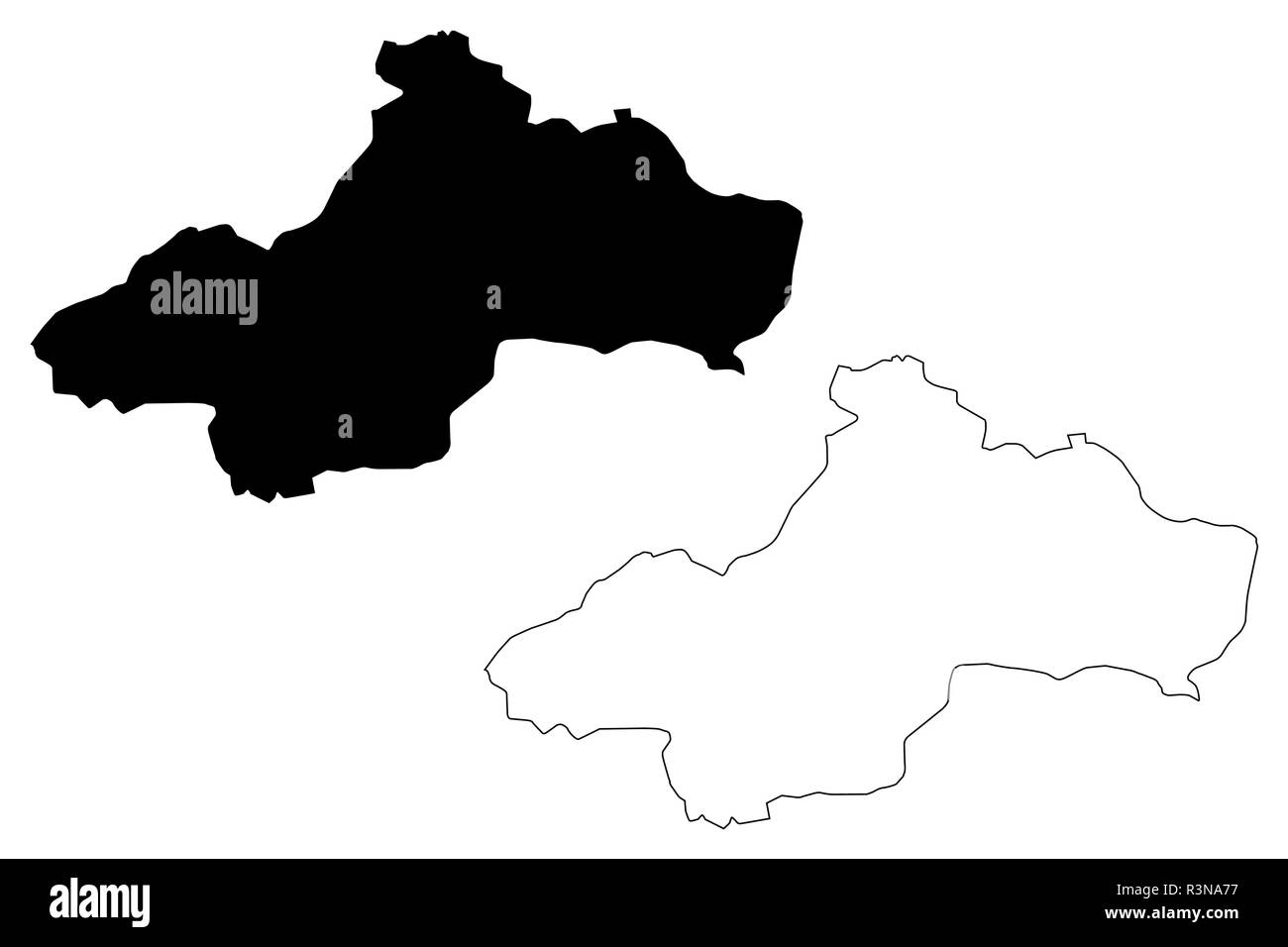Tokat (Provinces of the Republic of Turkey) map vector illustration ...