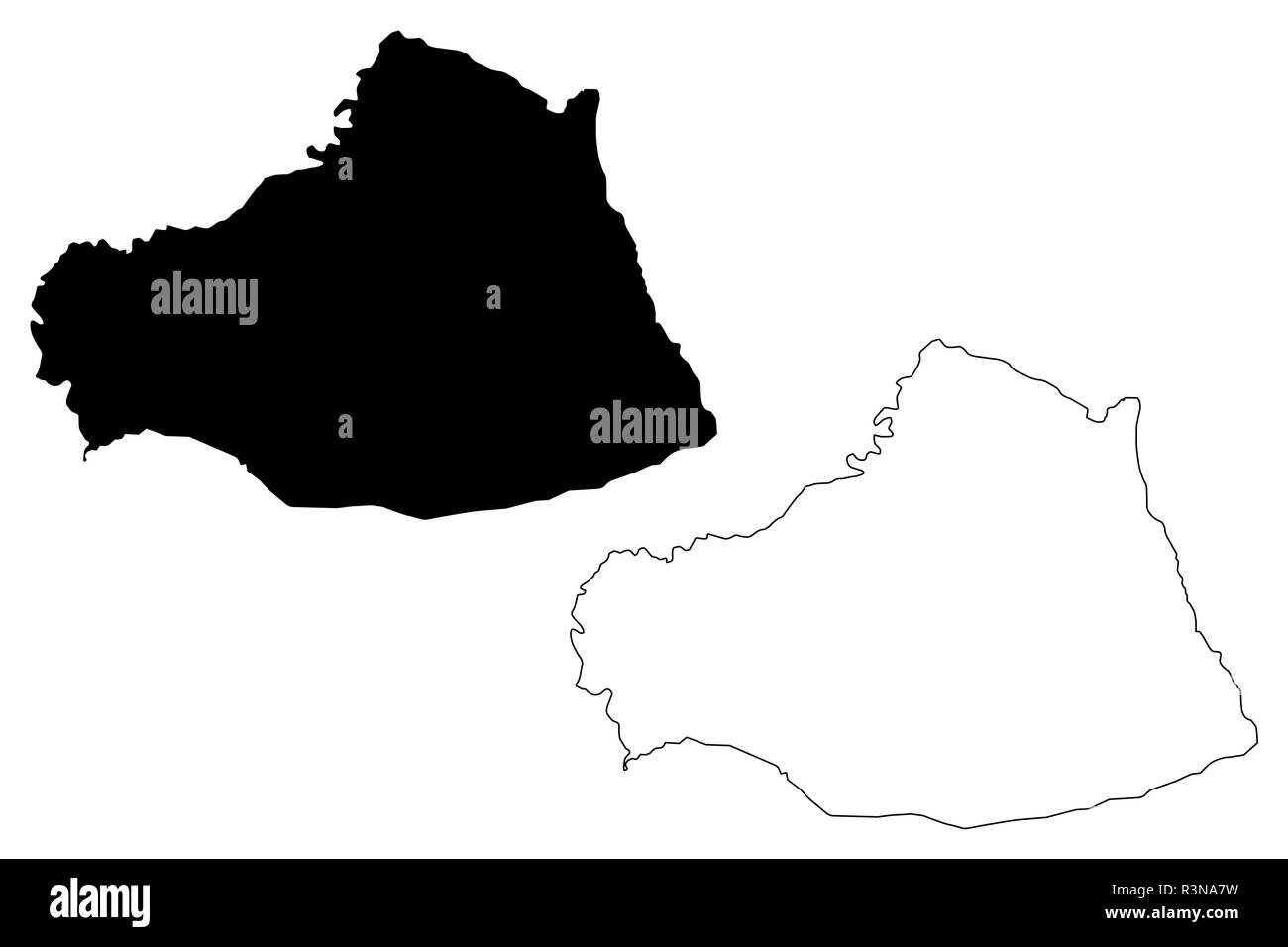Sanliurfa (Provinces of the Republic of Turkey) map vector illustration ...