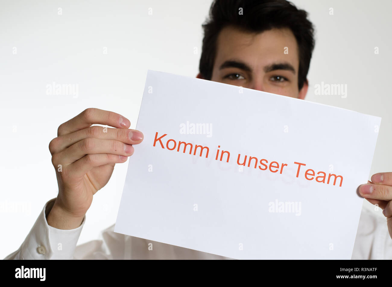 man looking for staff Stock Photo - Alamy