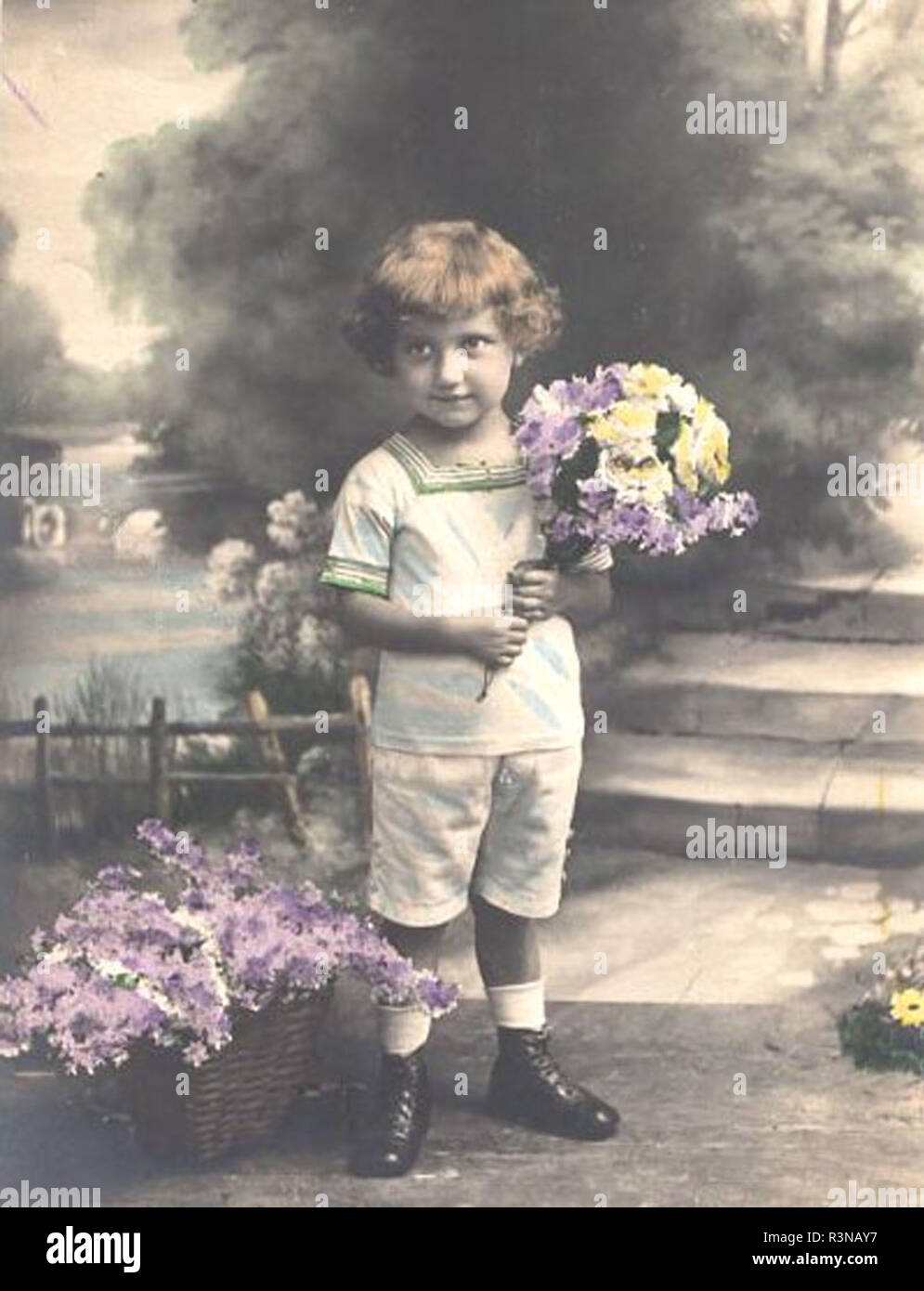 vintage classic Victorian image featuring children Stock Photo - Alamy