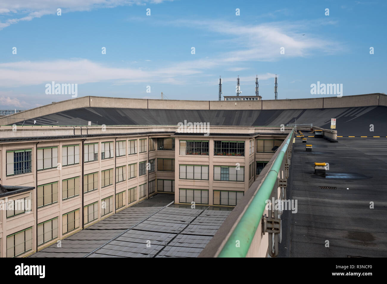 Old Fiat Factory in Turin Italy, built in 1920s, recently renovated by ...