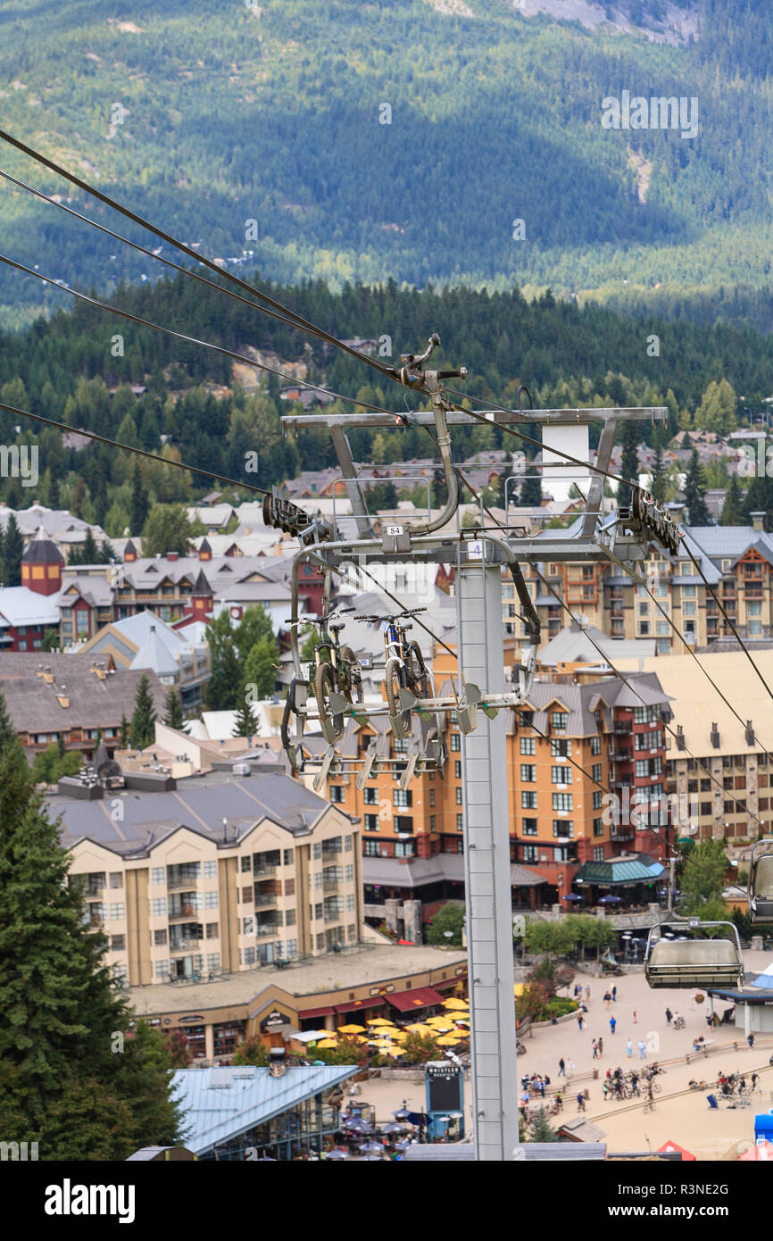 Whistler Village in the fall. Whistler Mountain area, British Columbia ...
