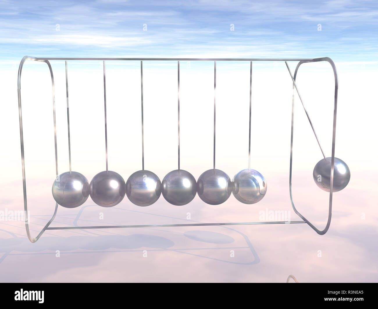 bulb pendulum pendulum made of chrome Stock Photo - Alamy