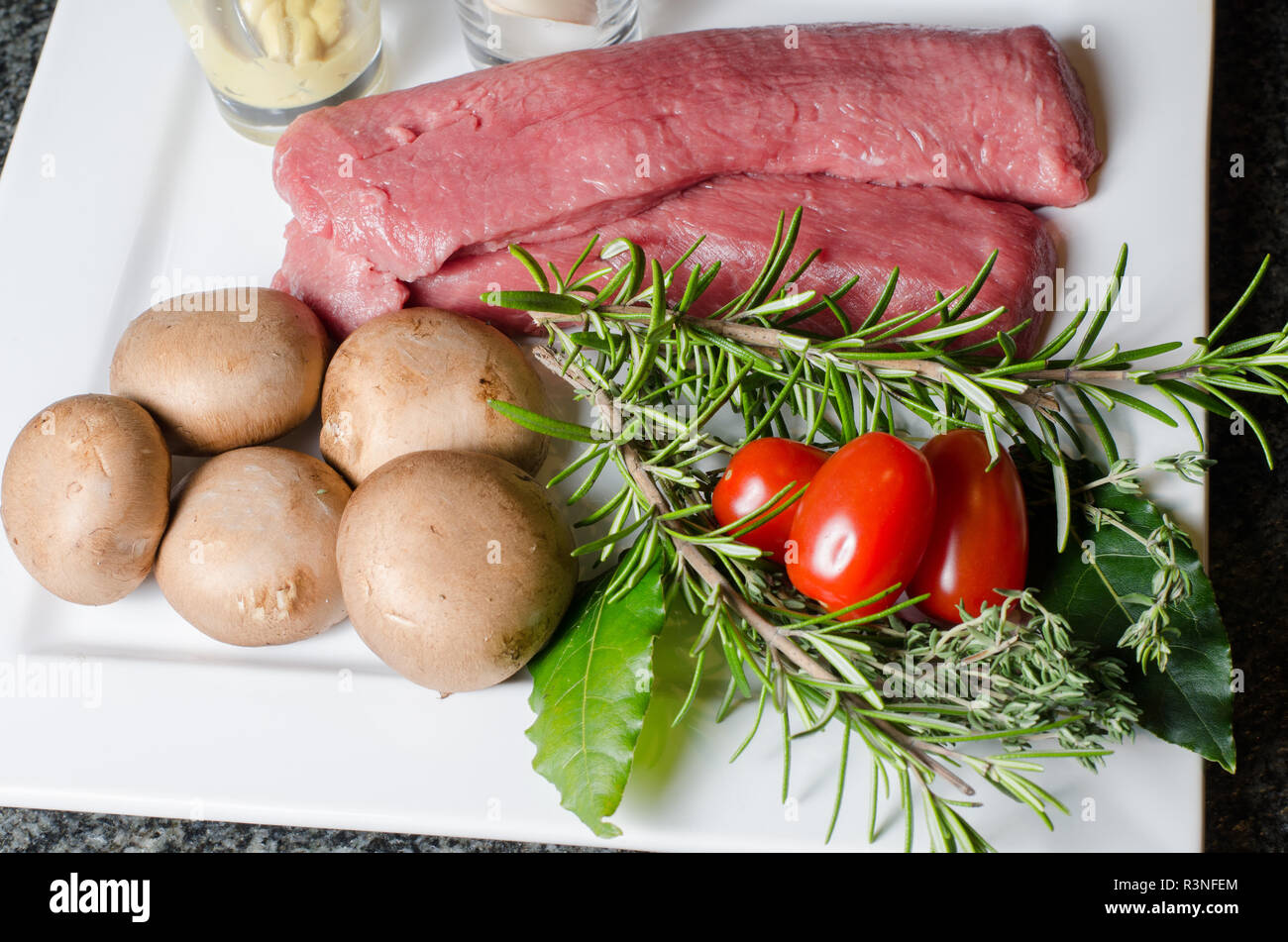 preparing lamb fillets Stock Photo - Alamy