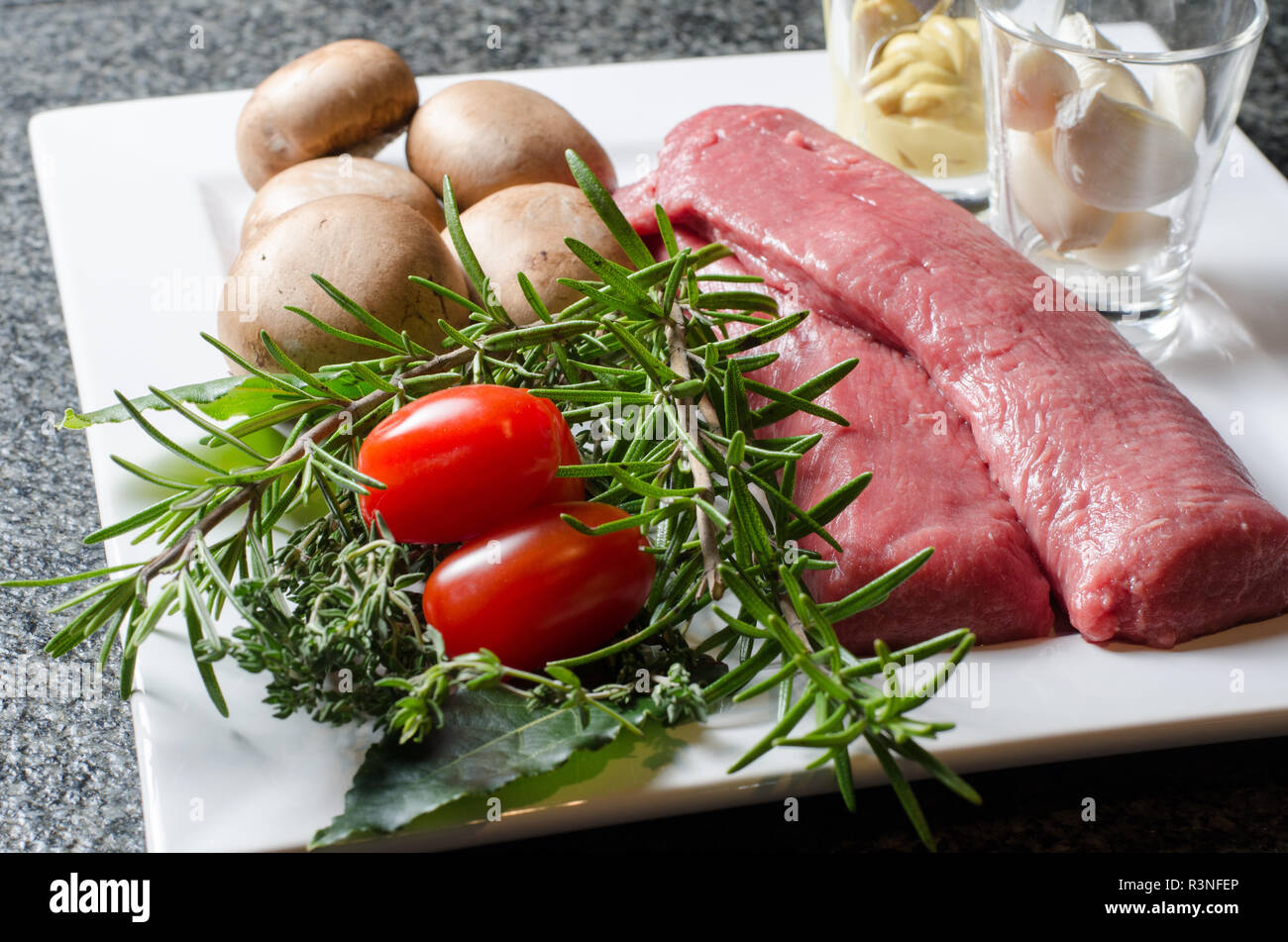 preparing lamb fillets Stock Photo - Alamy