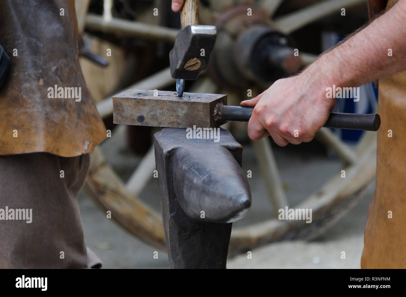 blacksmith at work Stock Photo - Alamy