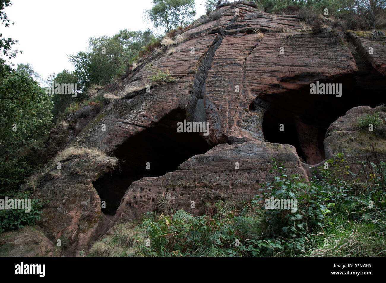 Kinver edge cave holy austin rock houses dwellings caves britain hi-res ...