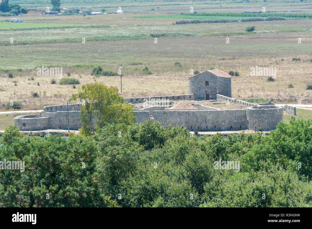 Venetian fort, Ruins at Butrint National Park, Sarande, Albania, Europe ...