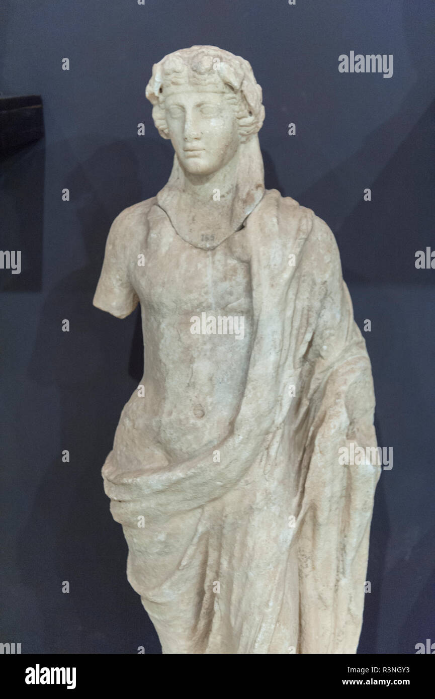 Statue of Dionysus, Butrint National Park, Sarande, Albania Stock Photo ...