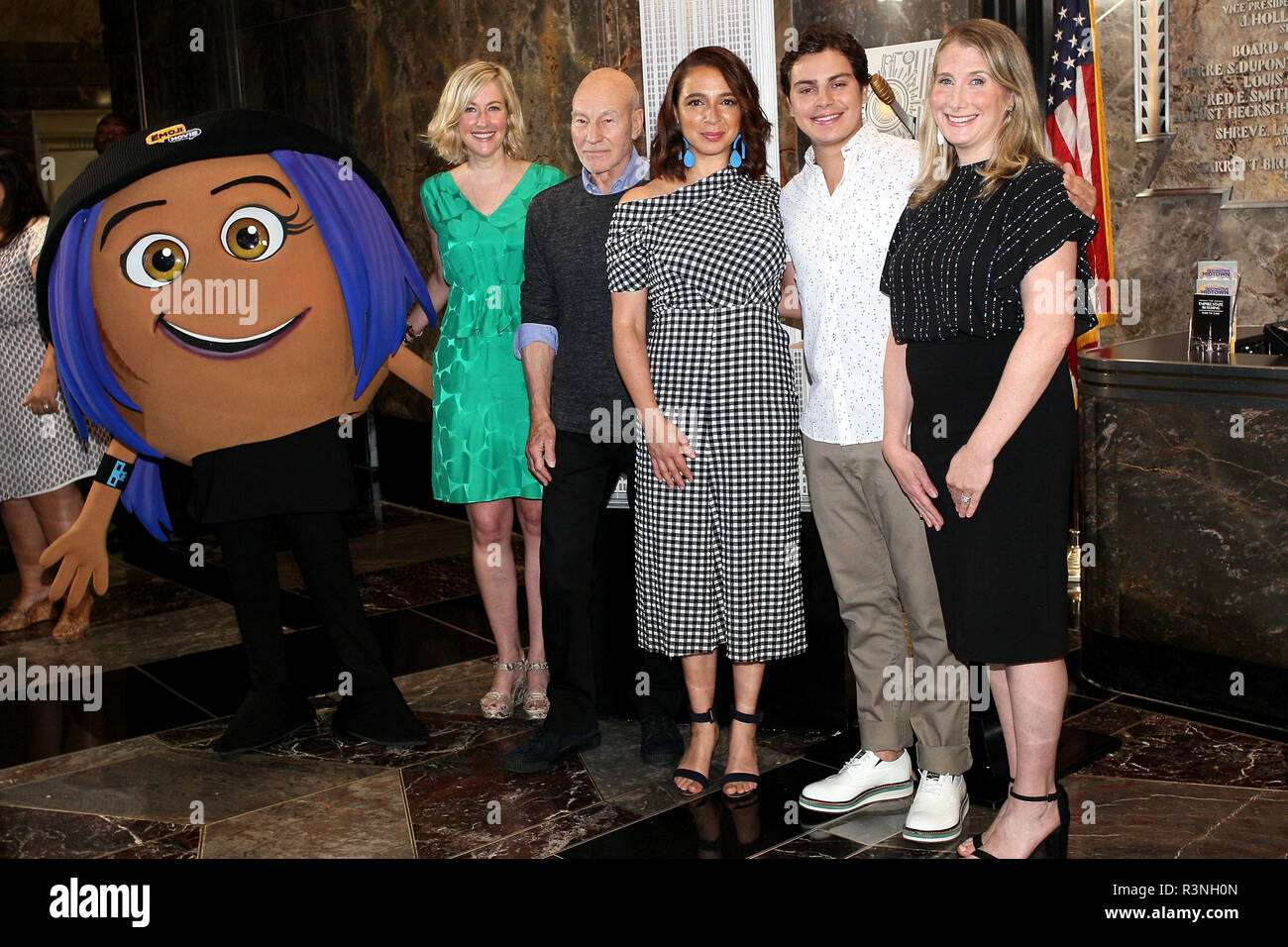 NEW YORK, NY - JULY 17: Mary Ellen Miller, Sir Patrick Stewart, Maya ...
