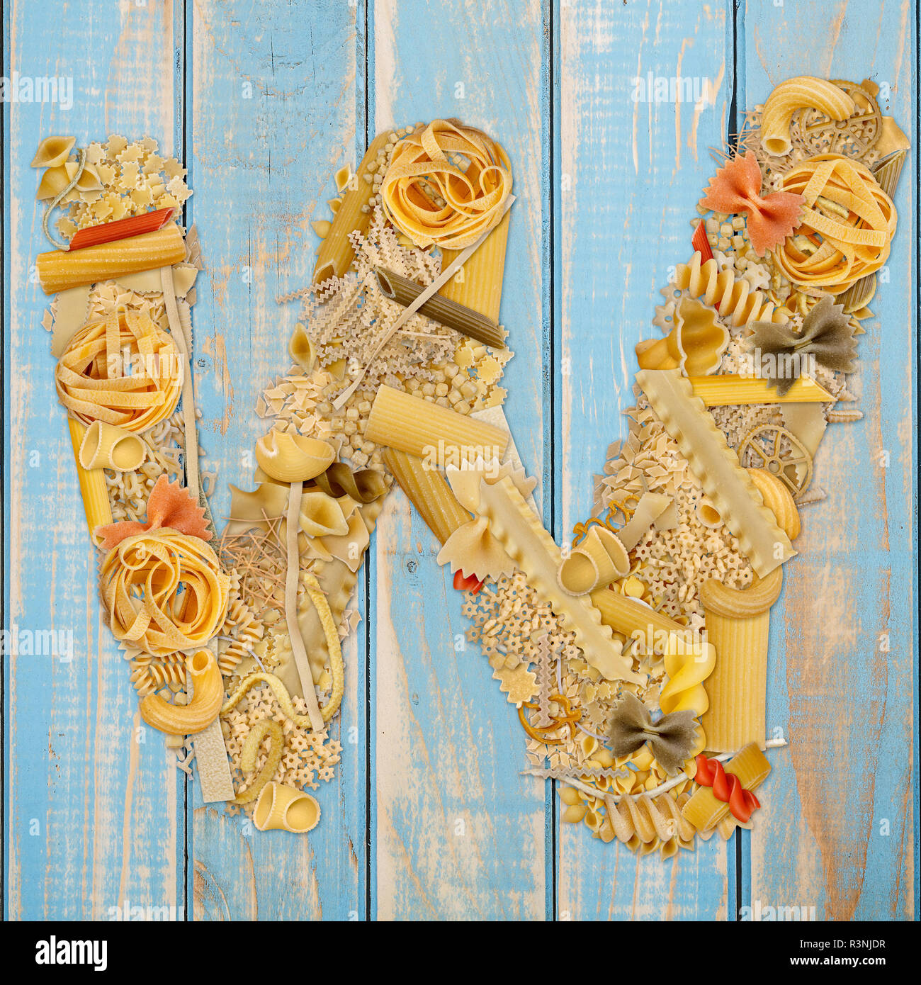 Alphabet spaghetti typeface hi-res stock photography and images - Alamy