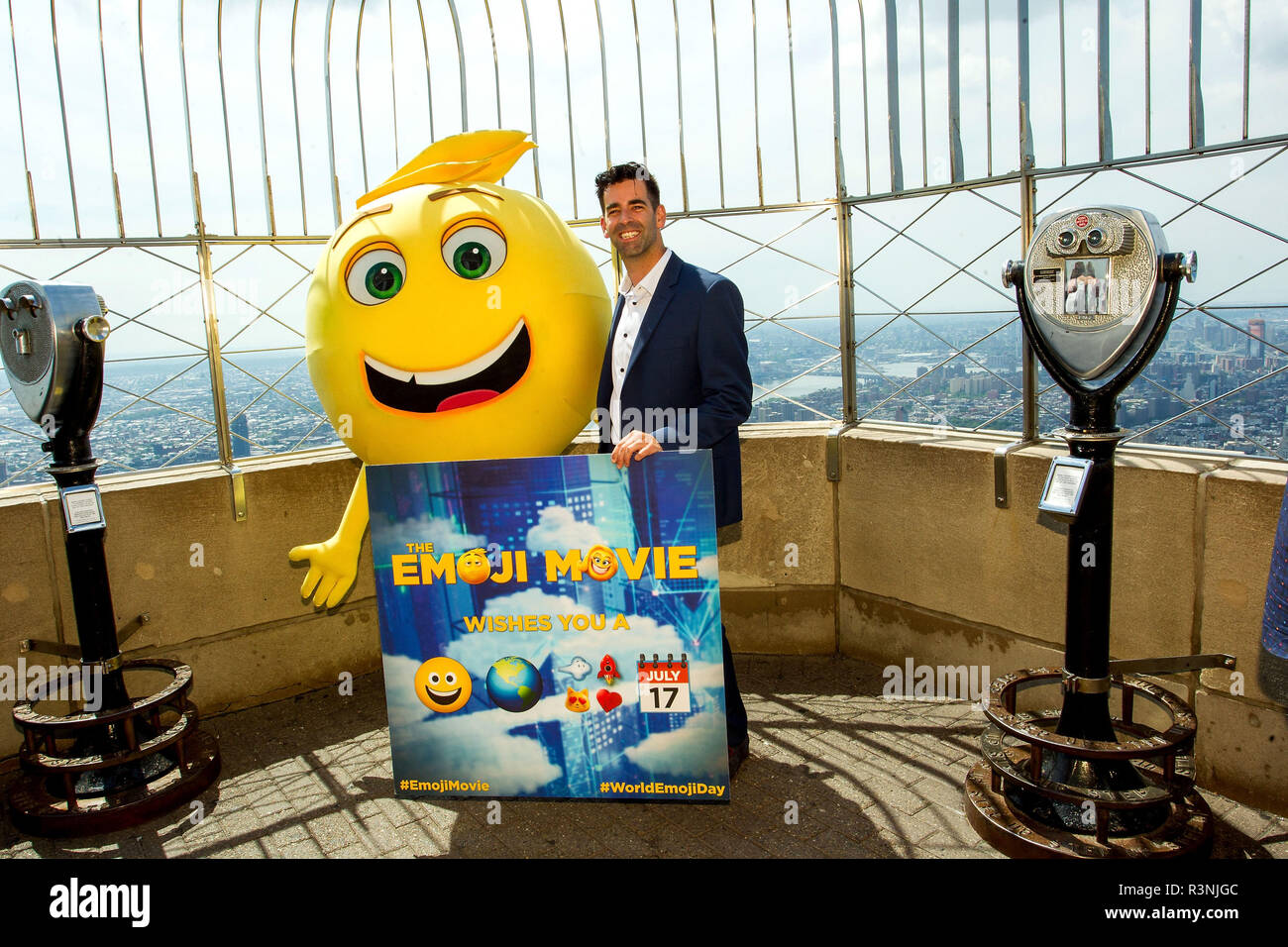 NEW YORK, NY - JULY 17: Jeremy Burge, Founder of World Emoji Day, poses ...