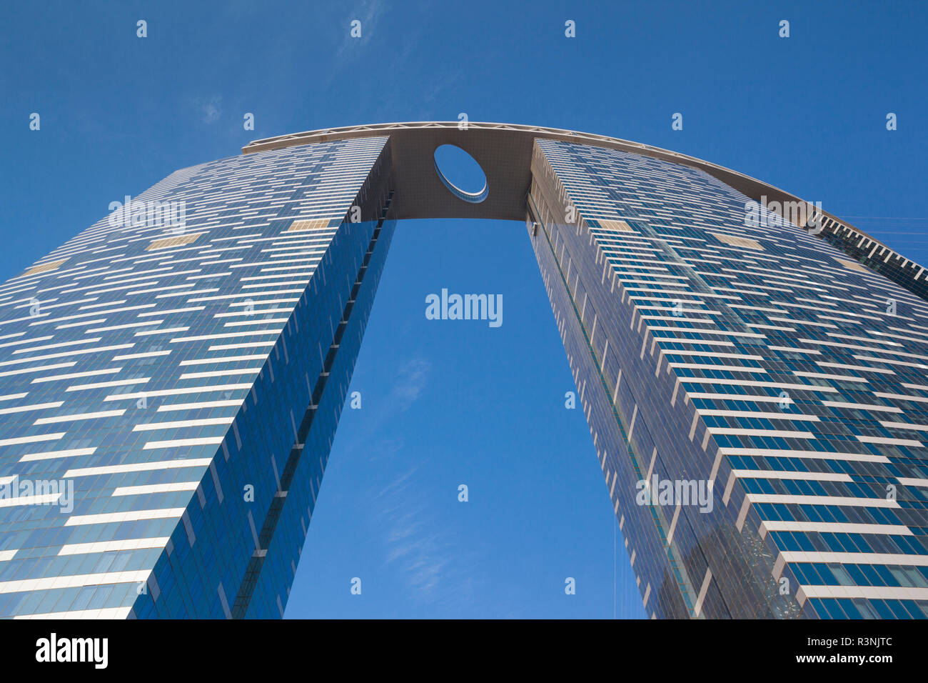 UAE, Abu Dhabi. Al Reem Island, new development area, Gate Towers Stock ...