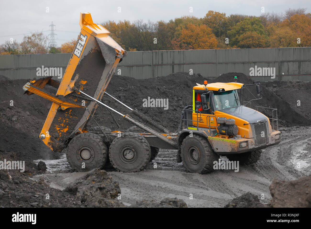 A Bell 40D articulated dump truck at work on Recycoal Coal Recycling ...
