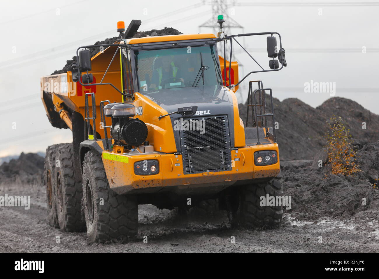 A Bell 40D articulated dump truck at work on Recycoal Coal Recycling ...