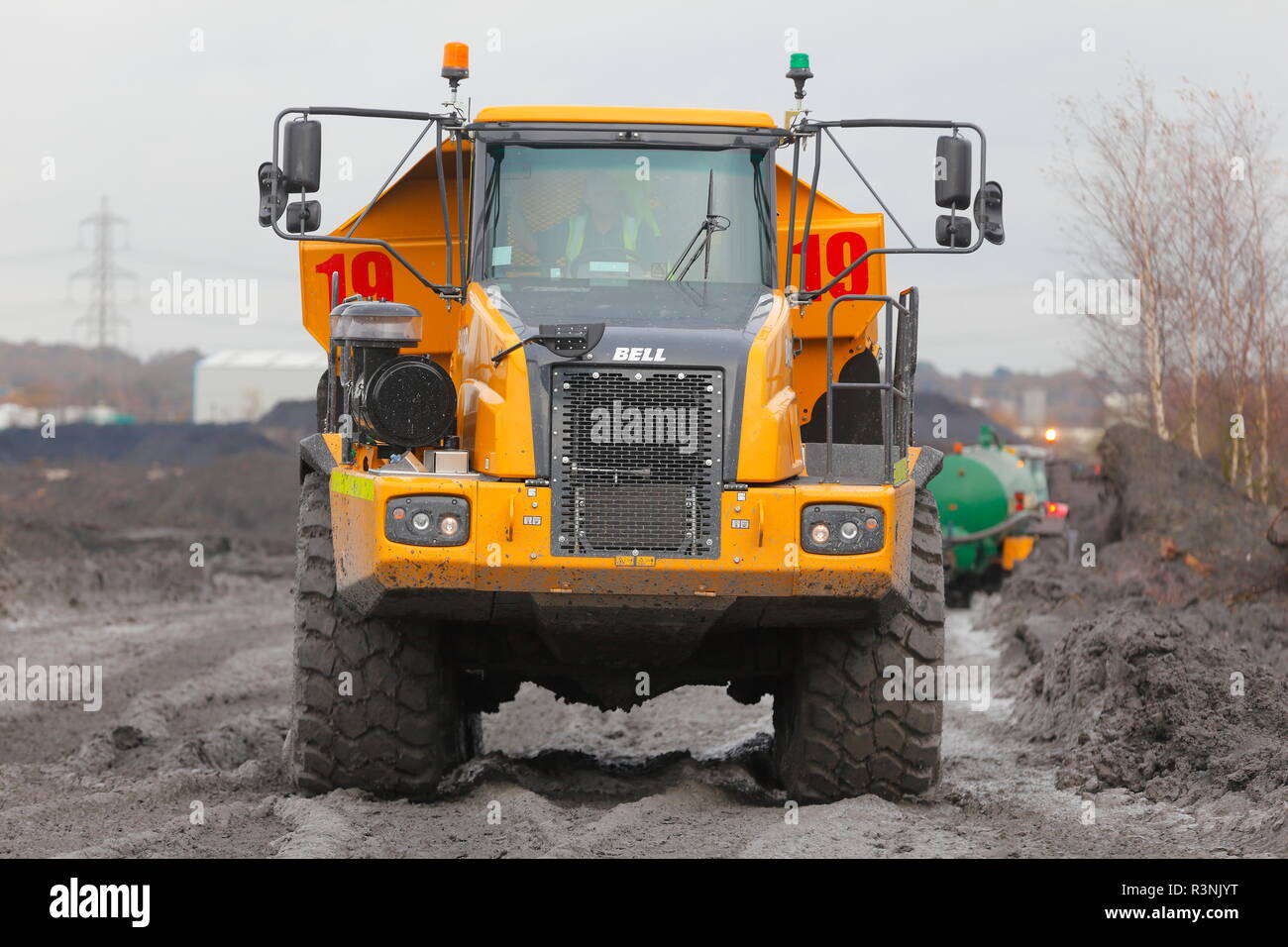 A Bell 40D articulated dump truck at work on Recycoal Coal Recycling ...