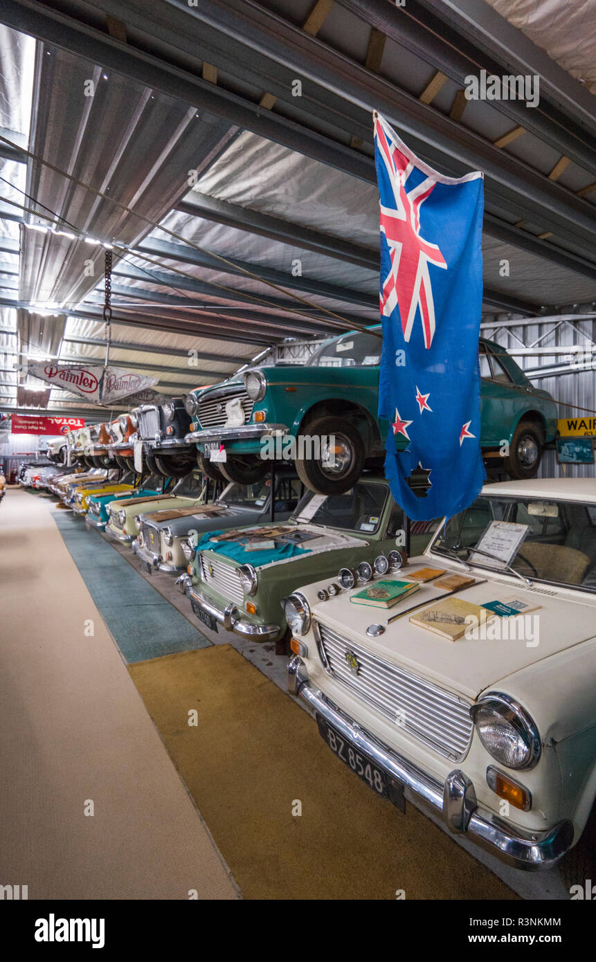 New Zealand, Hawkes Bay, Te Awanga. British Car Museum, largest ...