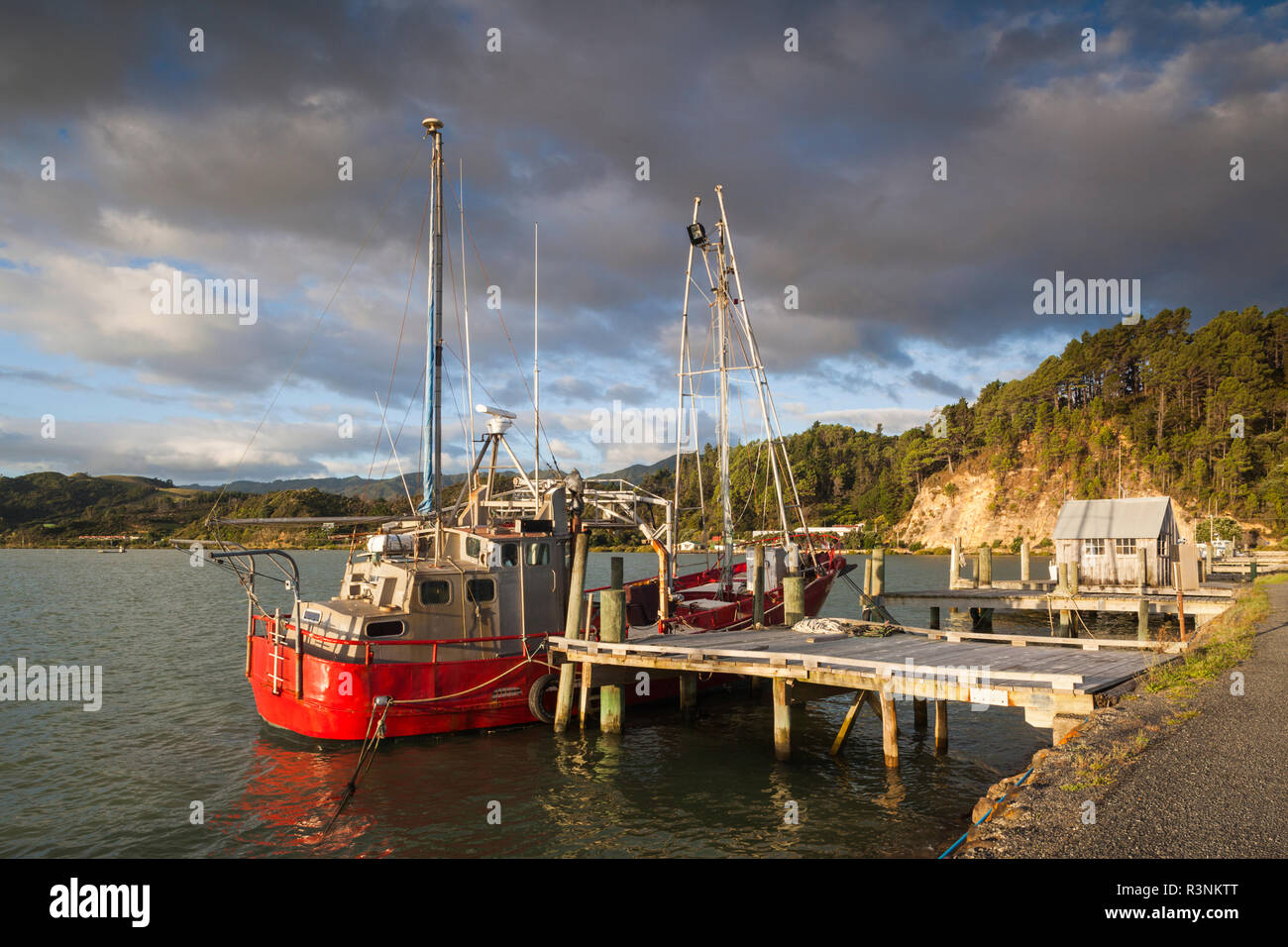 New Zealand, North Island, Coromandel Peninsula. Coromandel Town ...