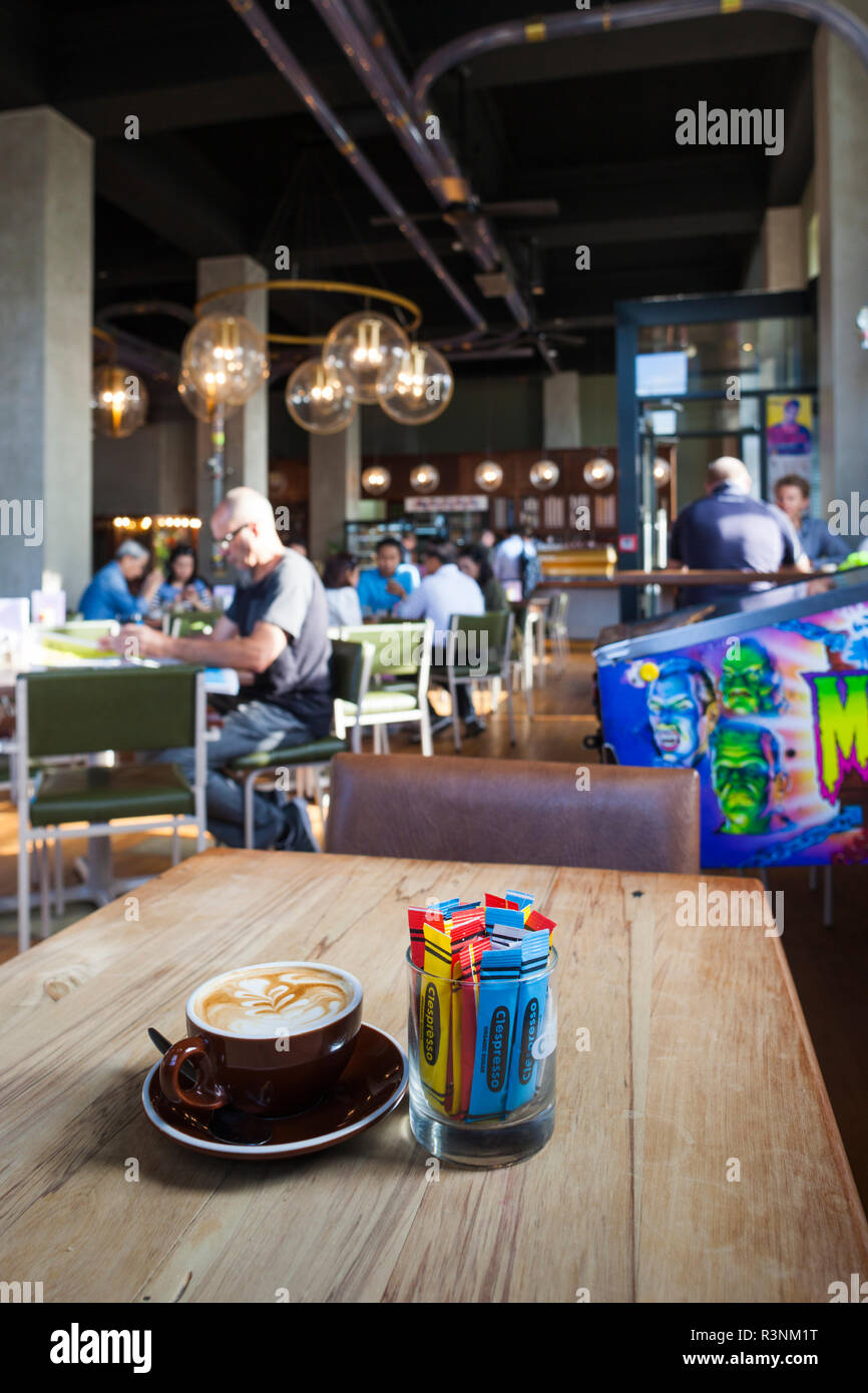 New Zealand, South Island, Christchurch, C1 Espresso cafe, located in ...