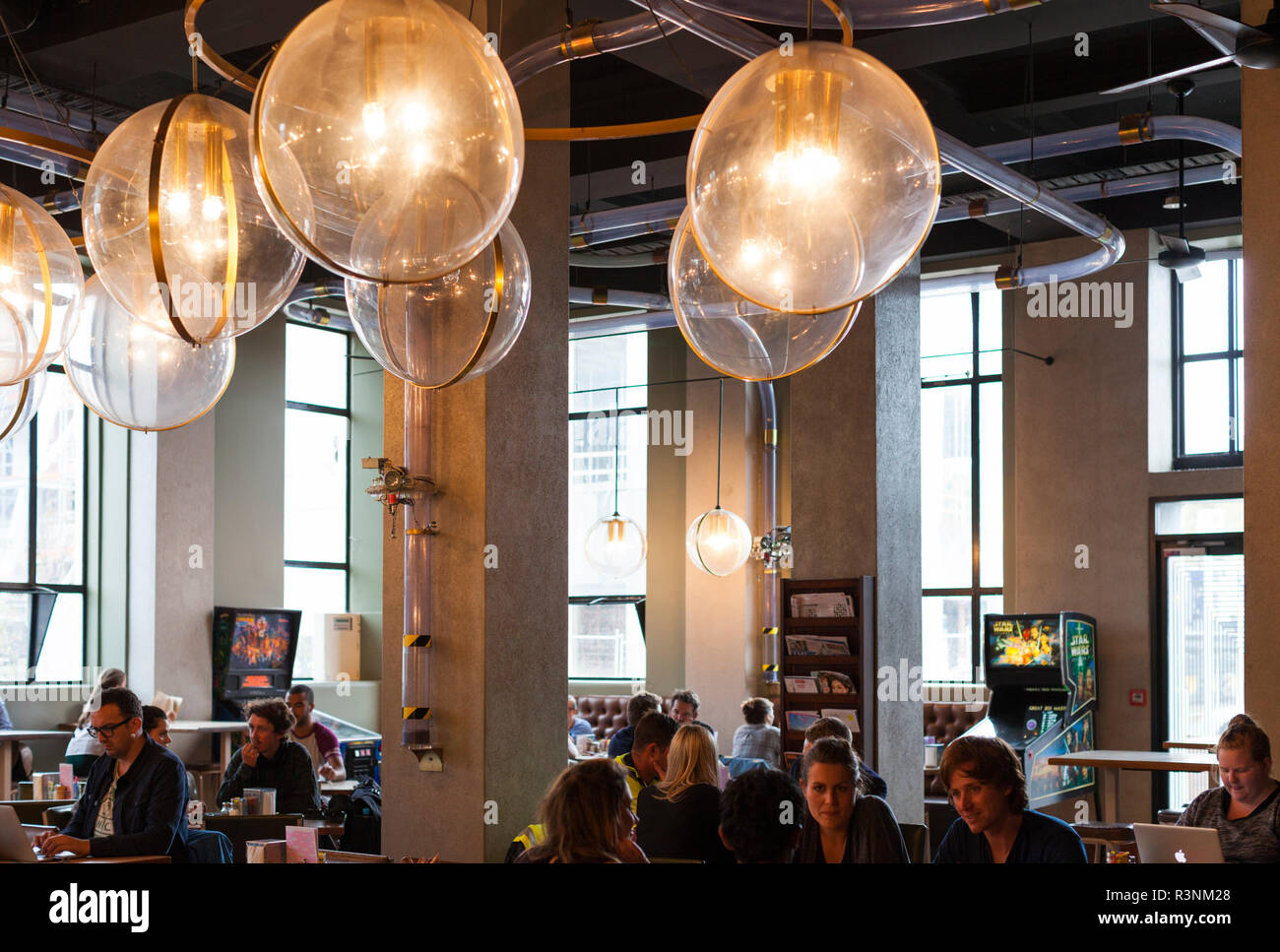 New Zealand, South Island, Christchurch, C1 Espresso cafe, located in ...
