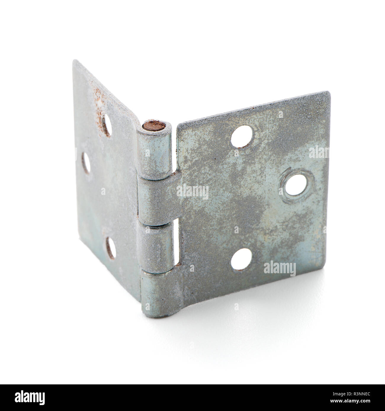 Single door hinge isolated on white background Stock Photo - Alamy