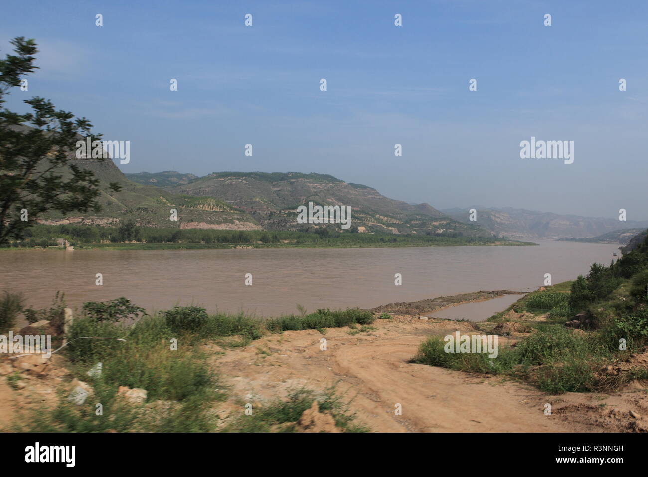 the yellow river in china Stock Photo - Alamy