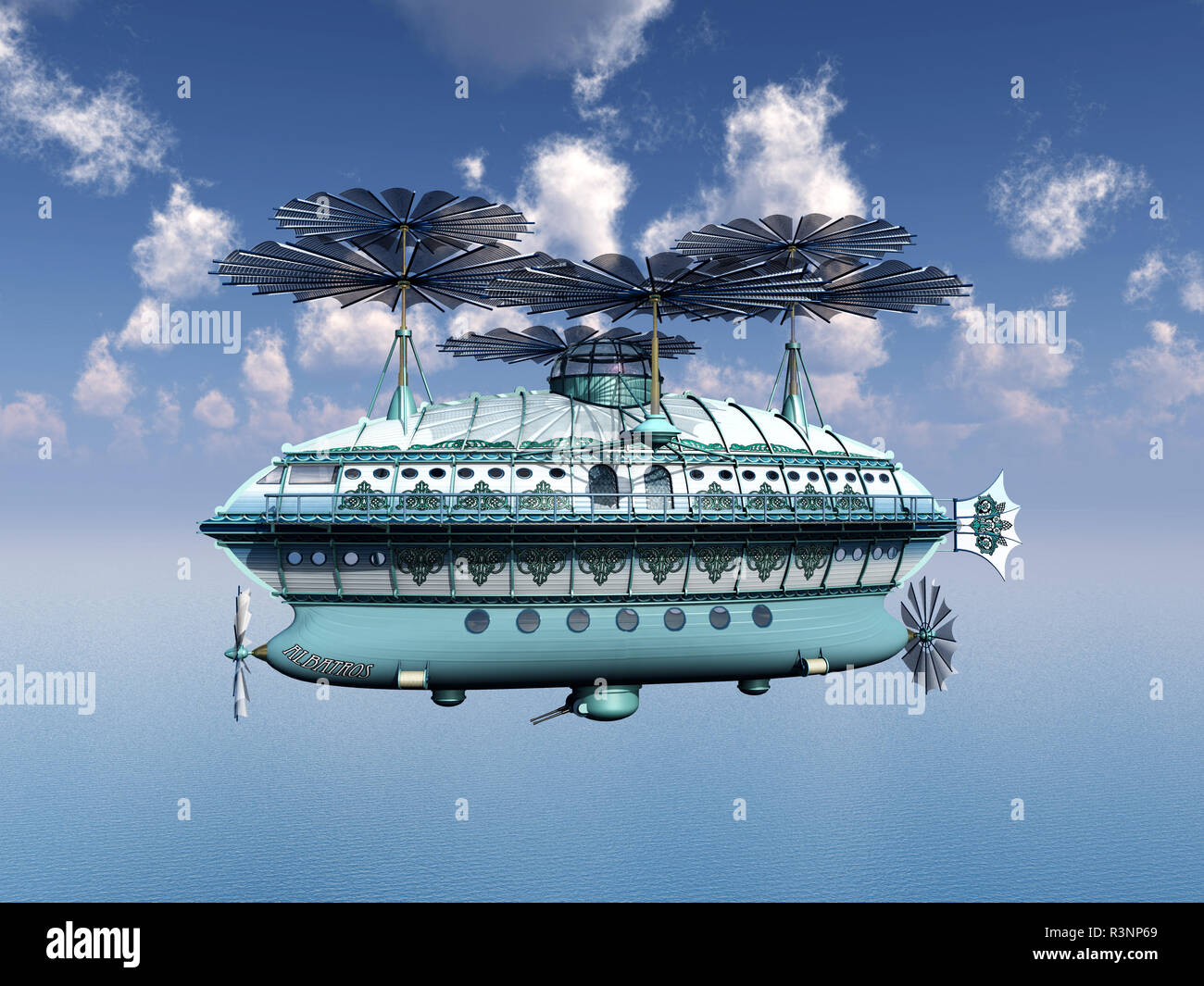Fantasy Flying Ship