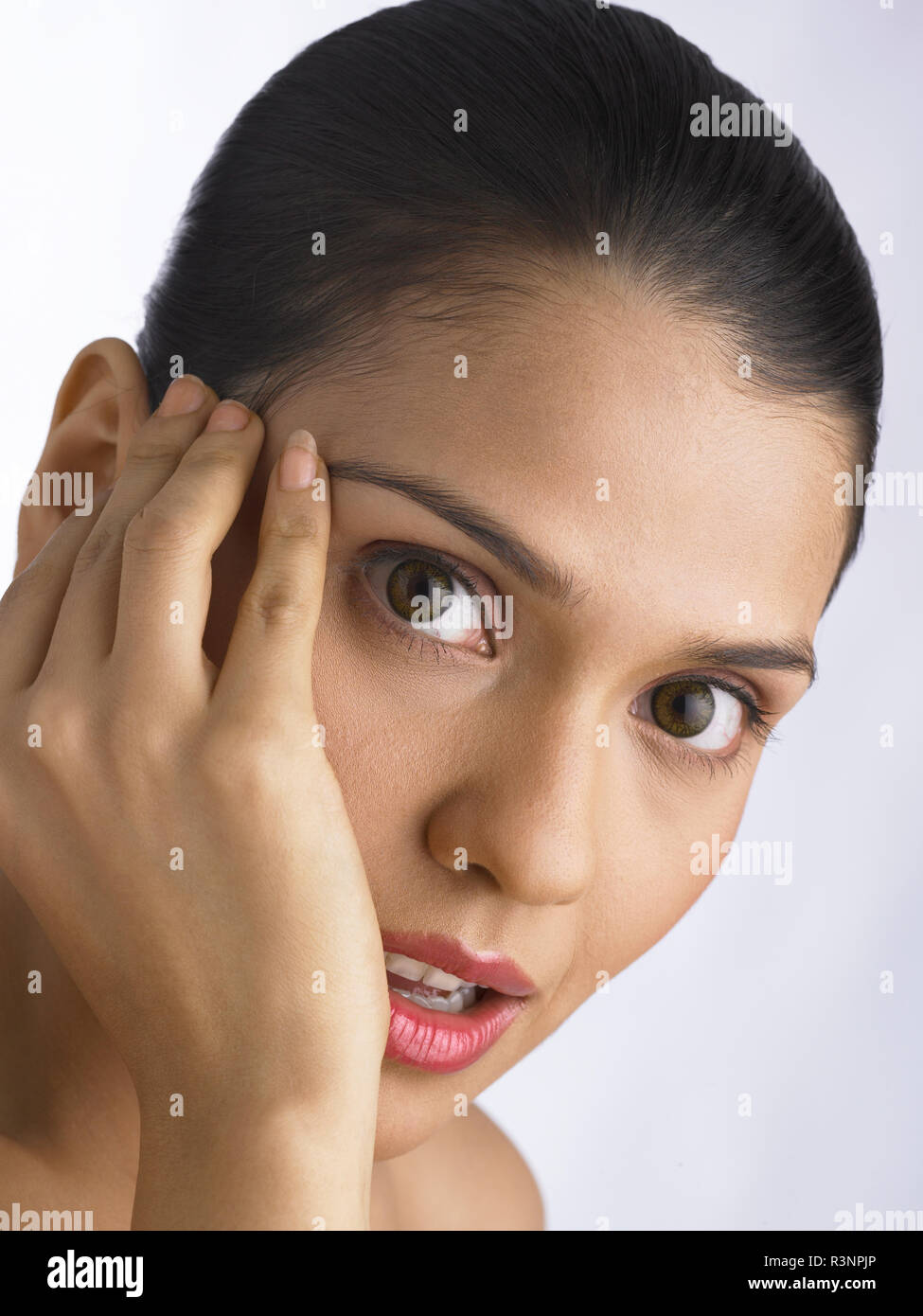 WOMAN SHOWING A RANGE OF EMOTIONS LIKE JOY, PEACE, FEAR, ANXIETY, HAPPY ...