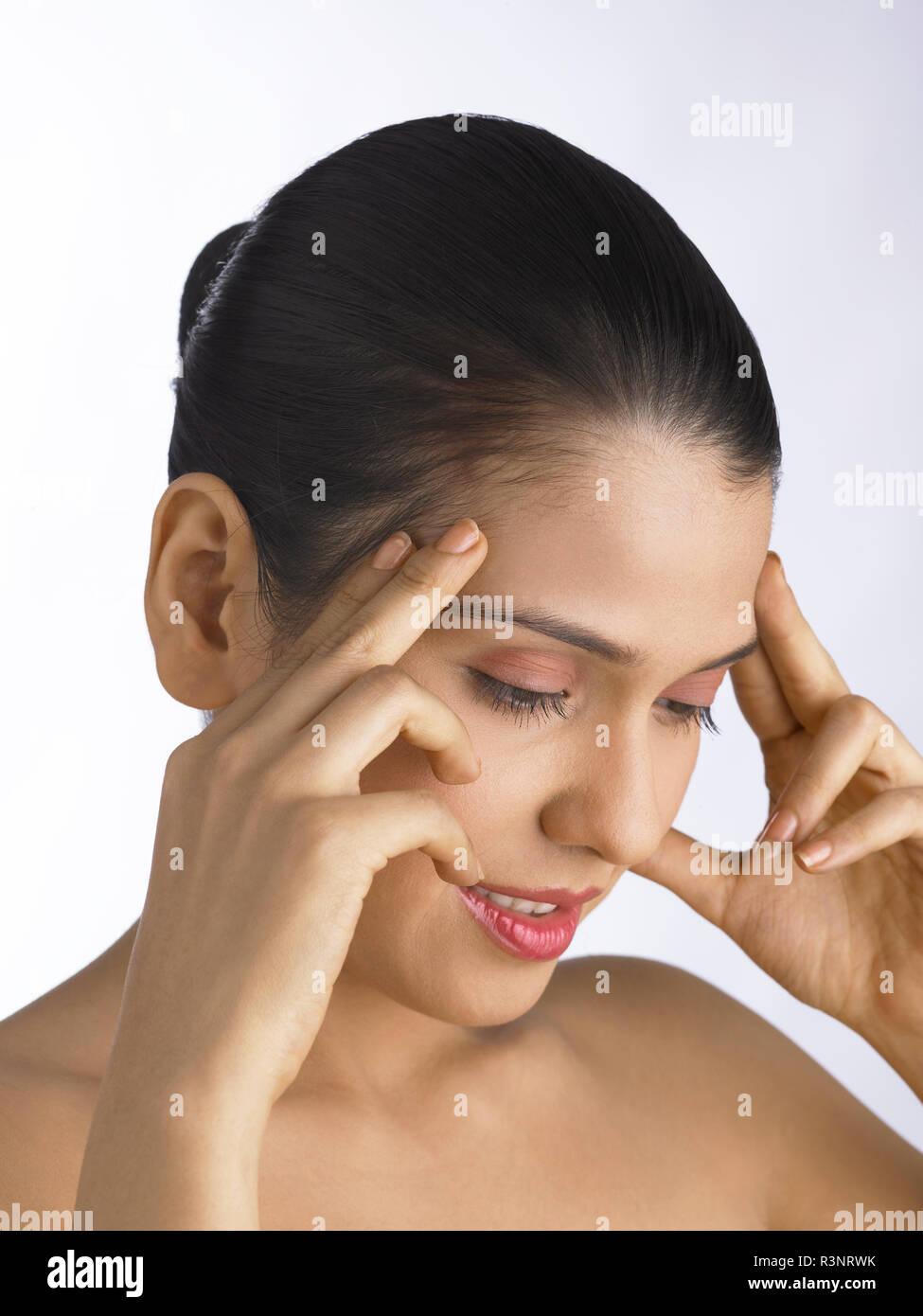 WOMAN SHOWING A RANGE OF EMOTIONS LIKE JOY, PEACE, FEAR, ANXIETY, HAPPY ...