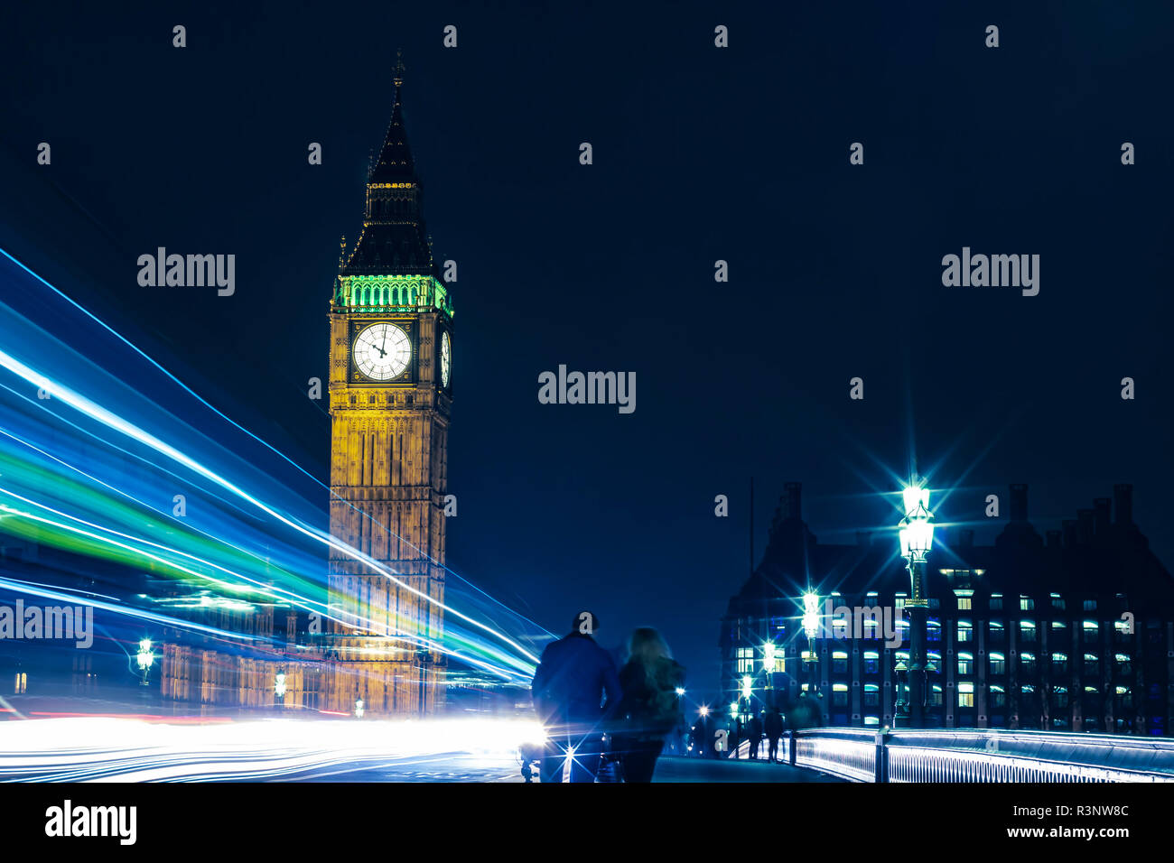 The iconic British Elizabeth Tower with Big Ben at the top and its ...
