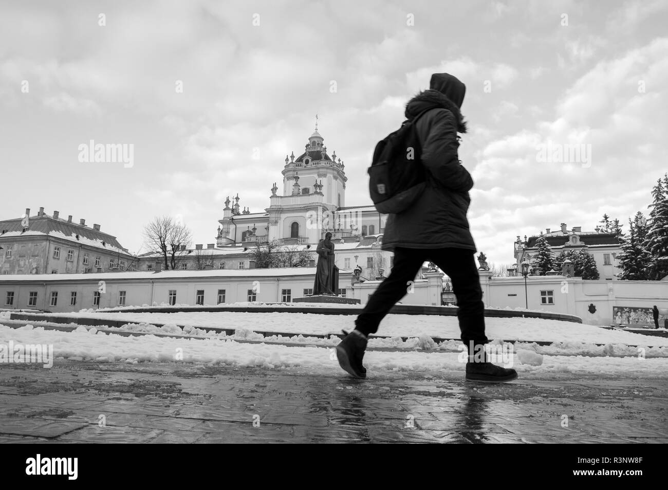 City Walk. Lviv, Ukraine Stock Photo - Alamy